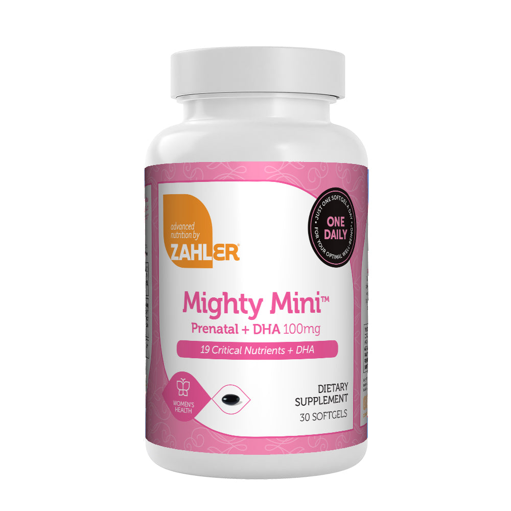 Zahler Mighty Mini Prenatal DHA, One a Day Prenatal Vitamins With DHA ...