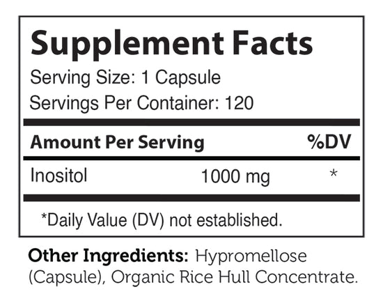 Inositol Capsules – Advanced Nutrition by Zahler's